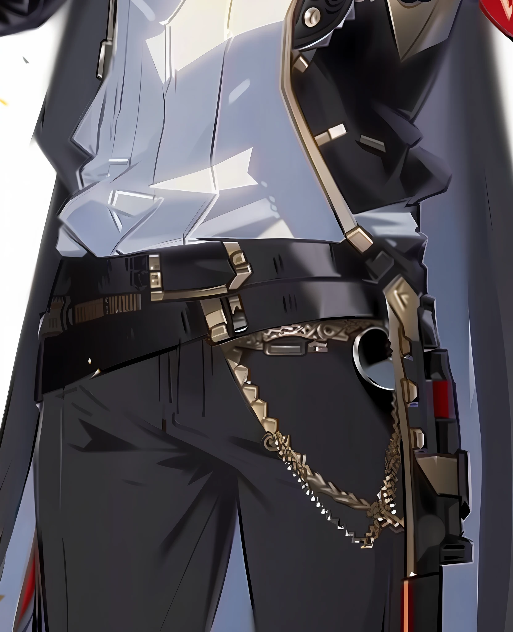 Anime man in a white shirt and black pants holding a gun - SeaArt AI
