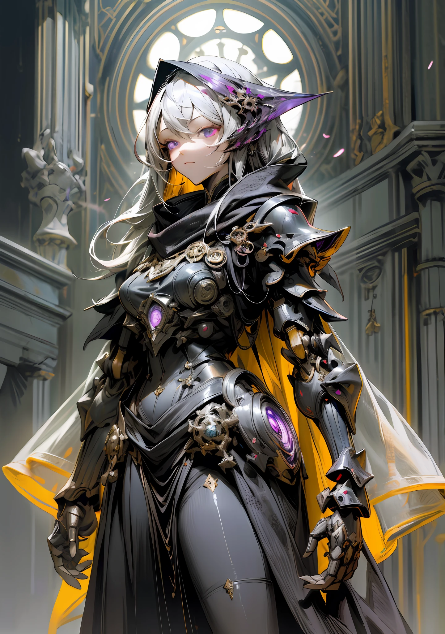 A close up of a woman in armor with a sword - SeaArt AI