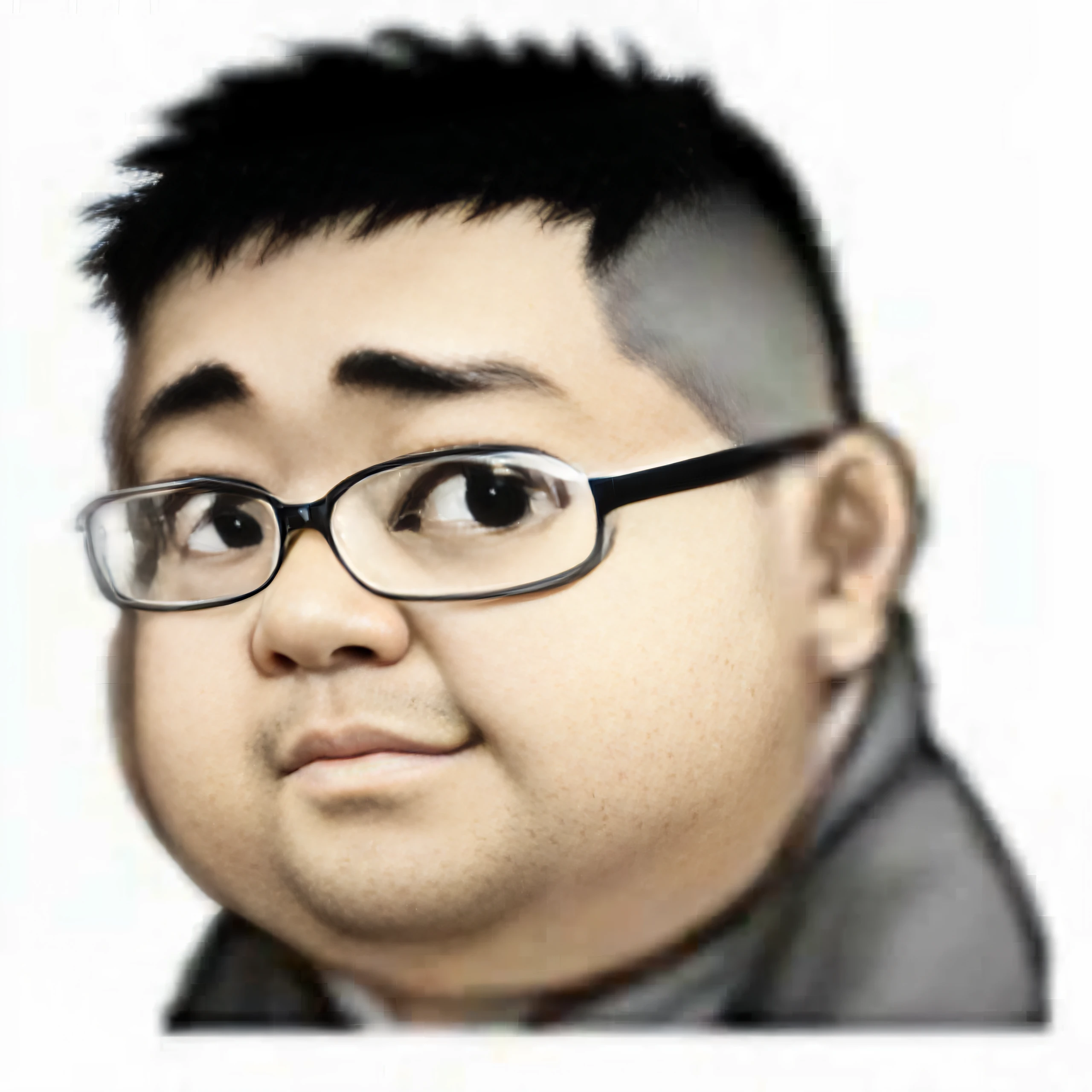 There is a young boy with glasses and a tie looking at the camera - SeaArt AI