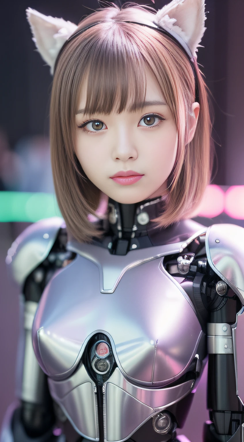 A close up of a woman in a cat suit with a sword - SeaArt AI