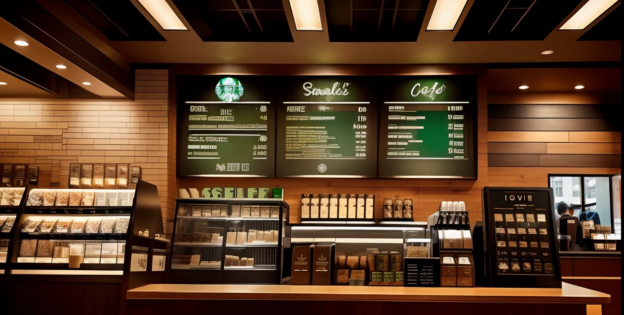 A close up of a counter with a lot of drinks on it - SeaArt AI