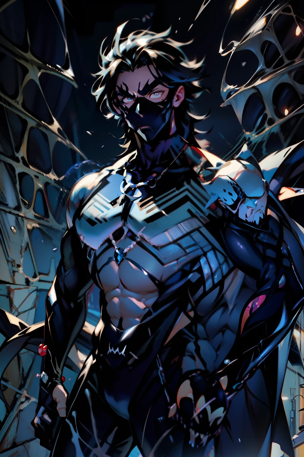 A close up of a person with a suit on and a sword - SeaArt AI