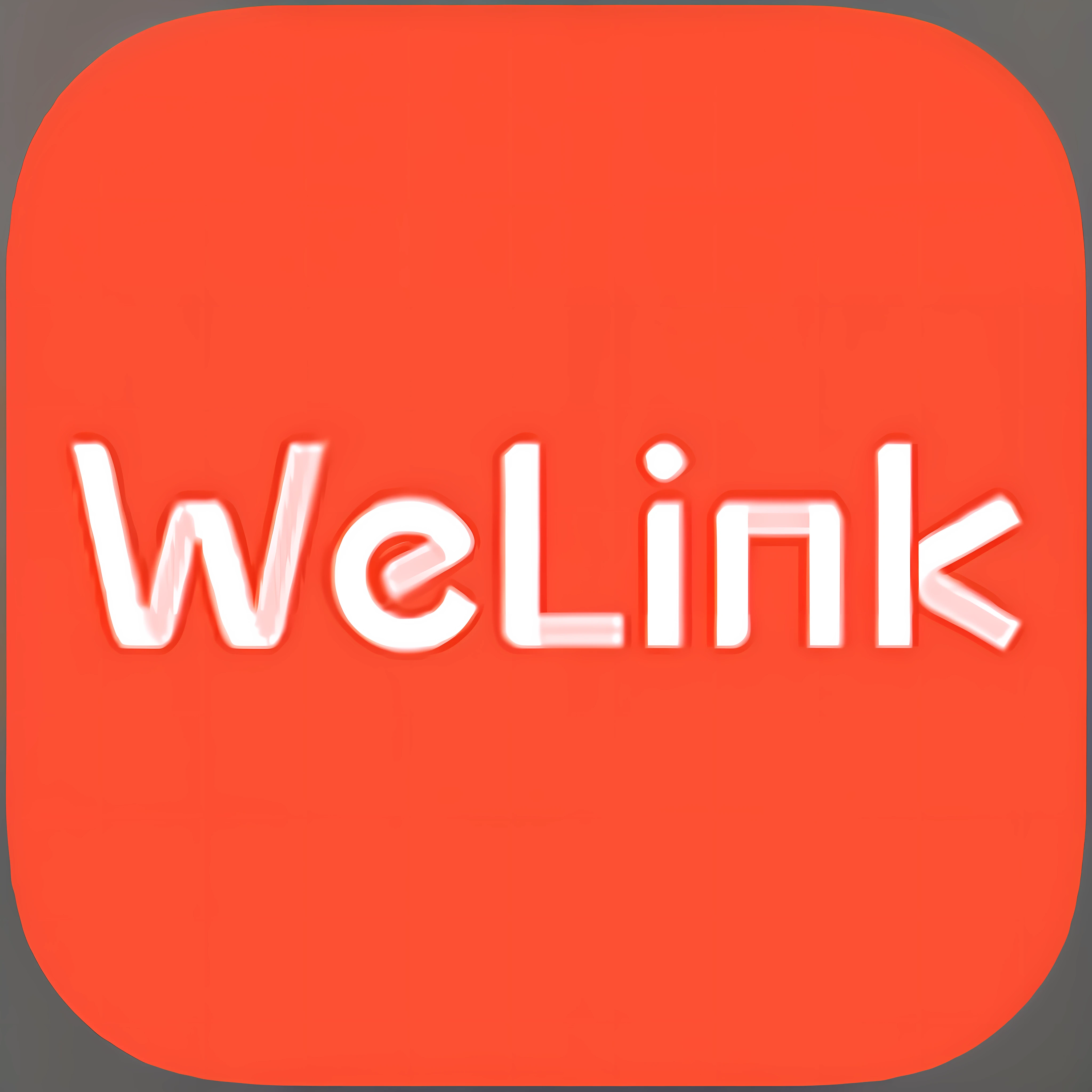 A close up of a red button with the word welink on it - SeaArt AI