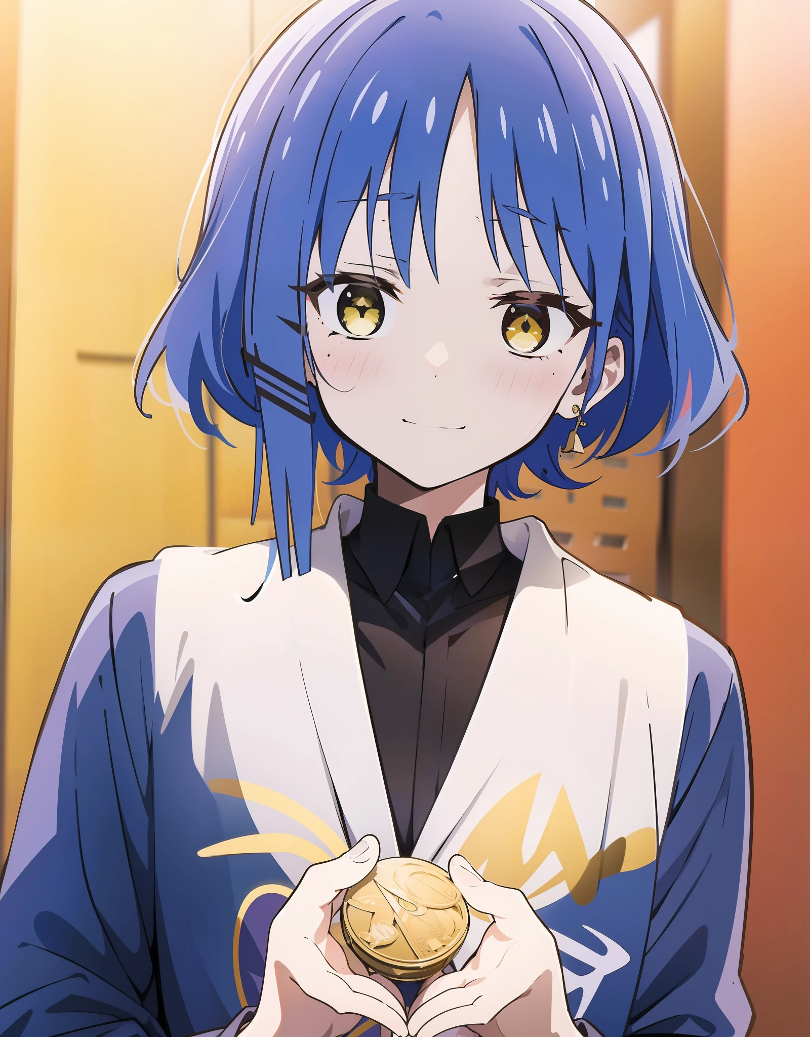 A close up of a person holding a cookie in their hands - SeaArt AI