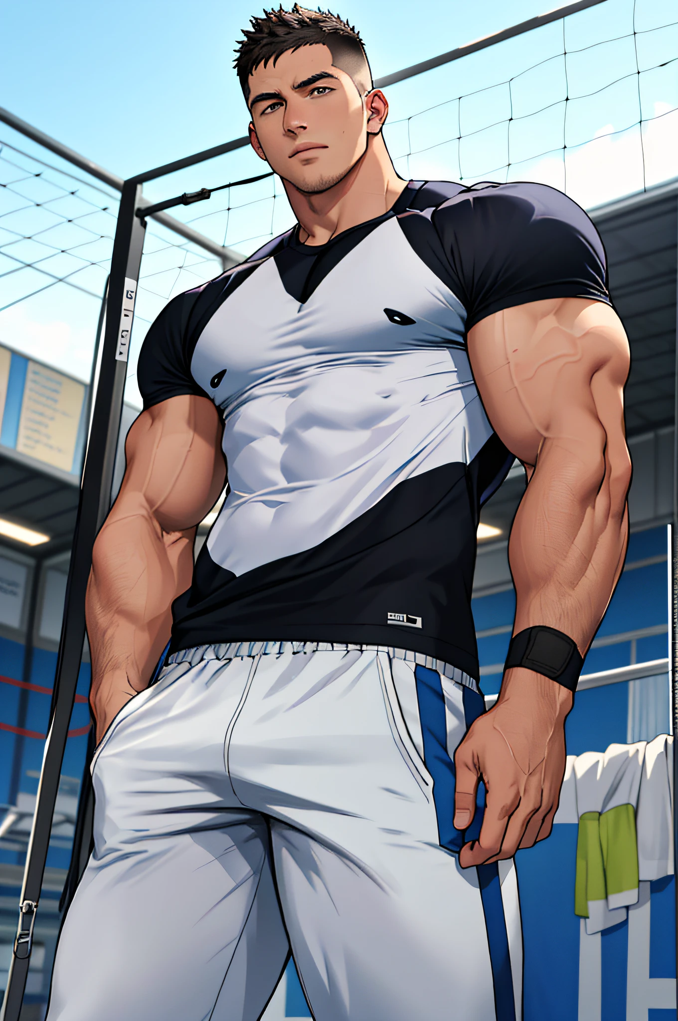 A close up of a man with a baseball bat in a baseball uniform - SeaArt AI