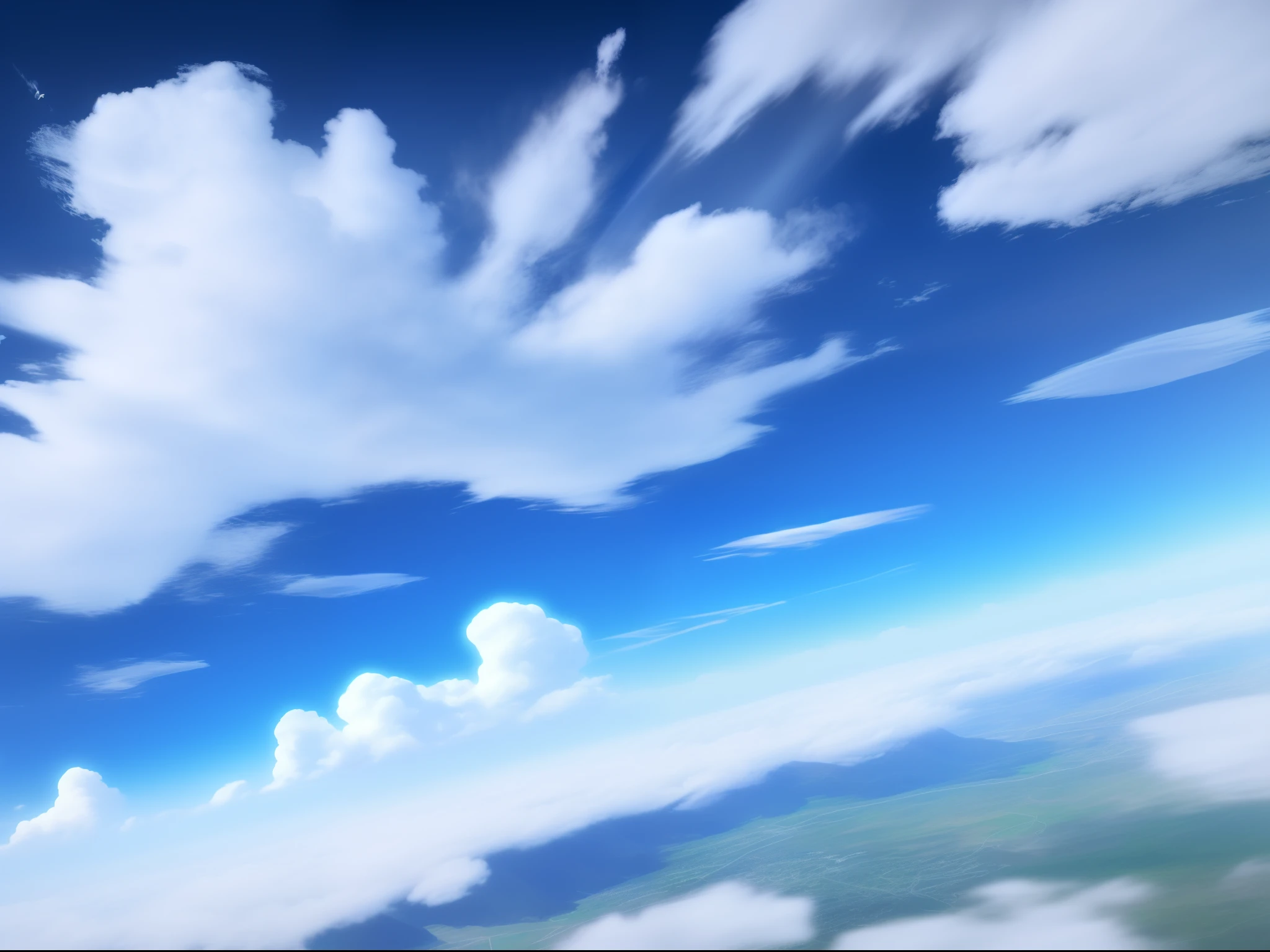 There is a picture of a plane flying in the sky - SeaArt AI