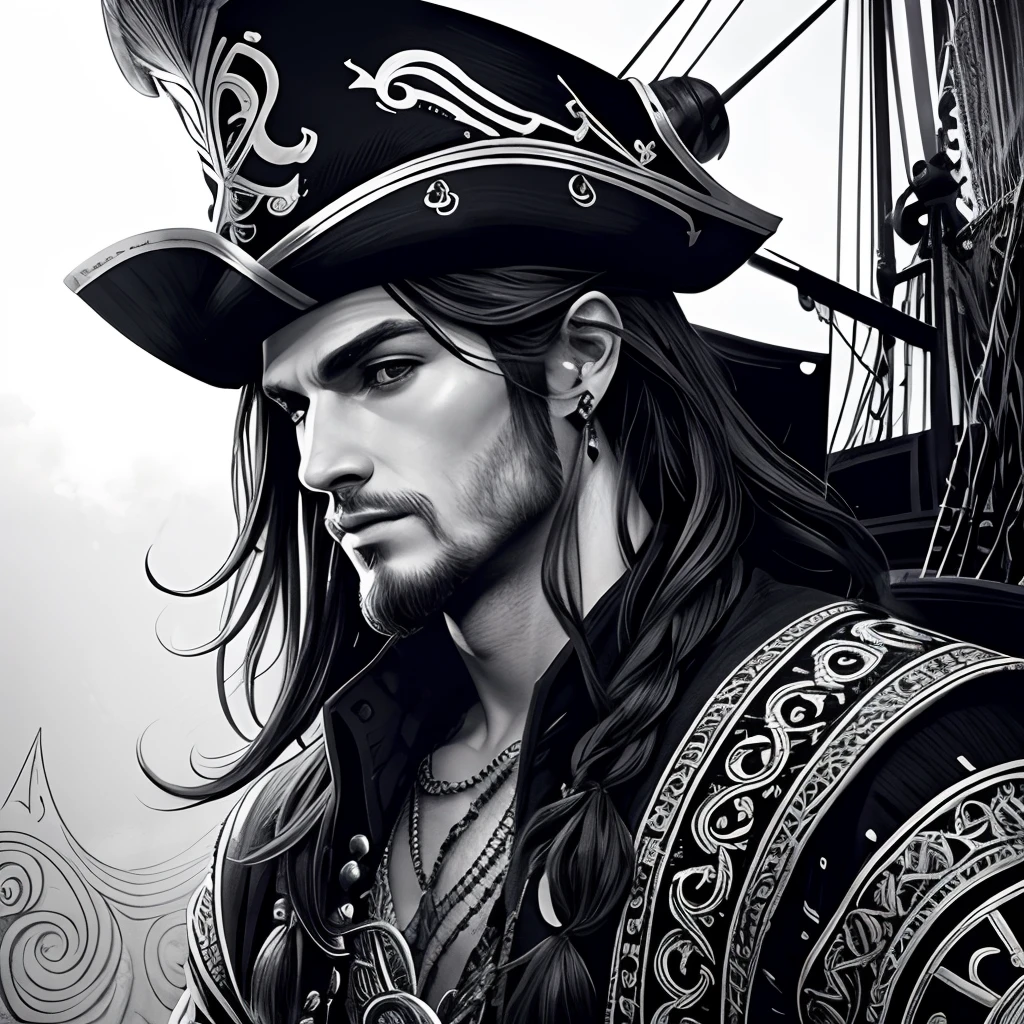 Pirates of the caribbean captain jack sparrow - SeaArt AI