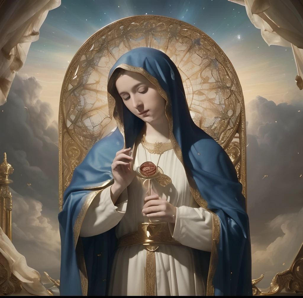 A close up of a woman holding a glass in a room - SeaArt AI