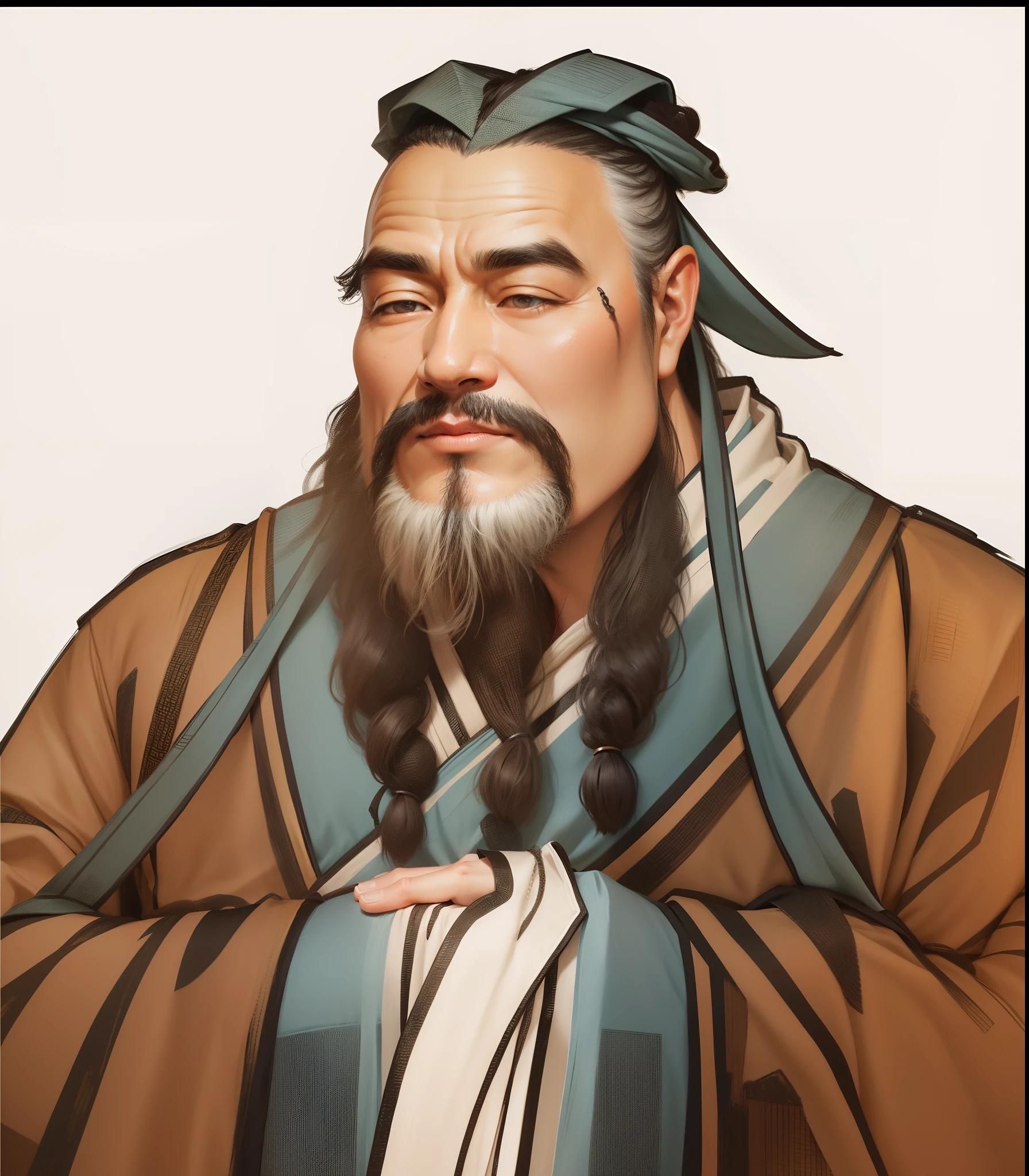 A close up of a man with a beard and a hat - SeaArt AI