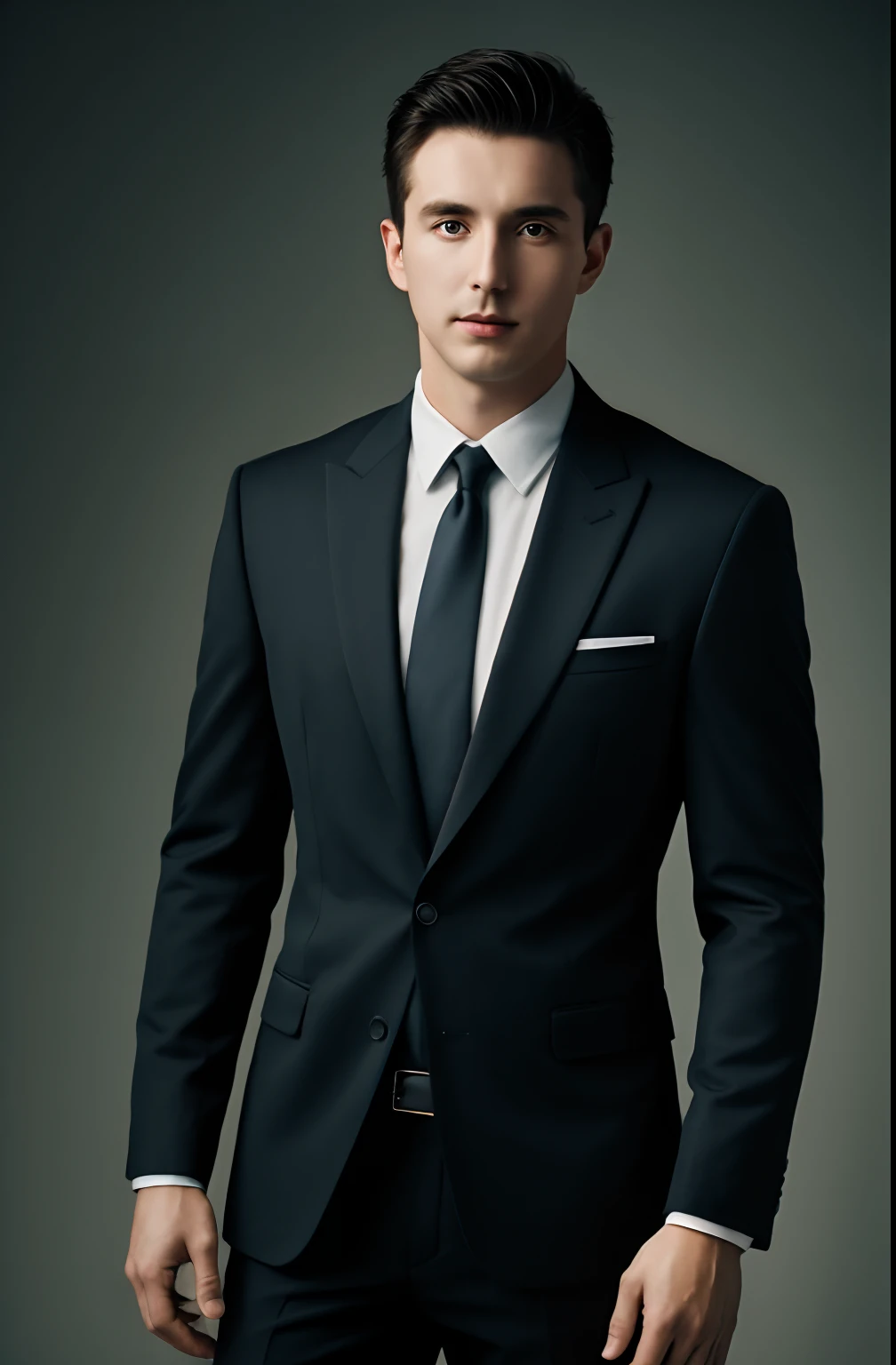 Arafed image of a man in a suit and tie posing for a picture - SeaArt AI