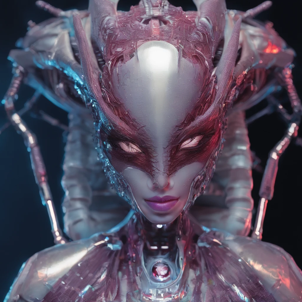 A close up of a woman with a futuristic costume on - SeaArt AI