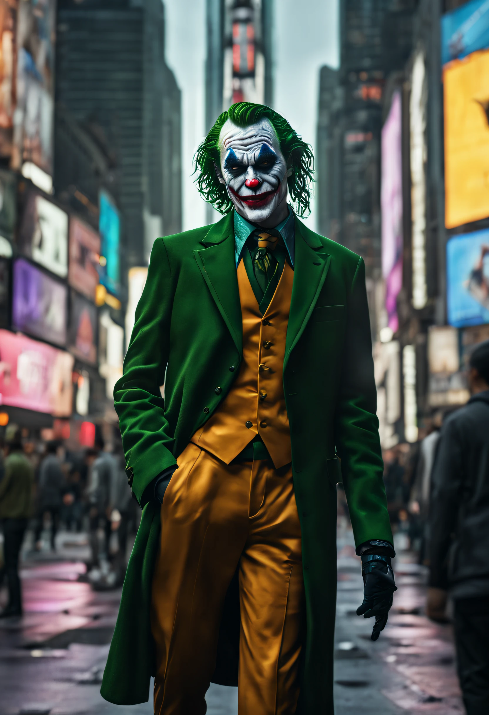 A close up of a person in a suit and tie on a city street - SeaArt AI