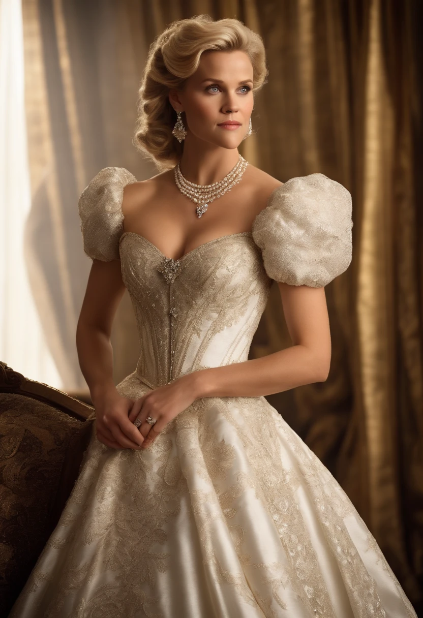 A woman in a wedding dress posing for a picture - SeaArt AI