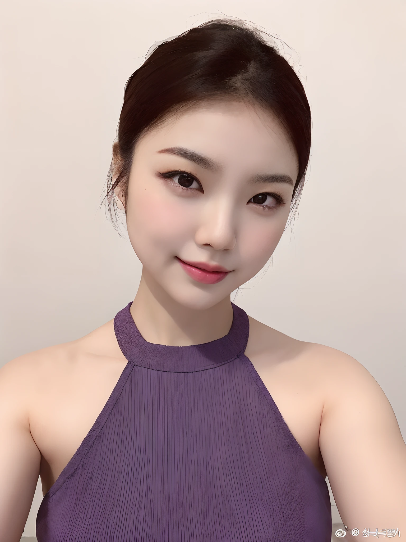A woman in a purple dress posing for a picture - SeaArt AI