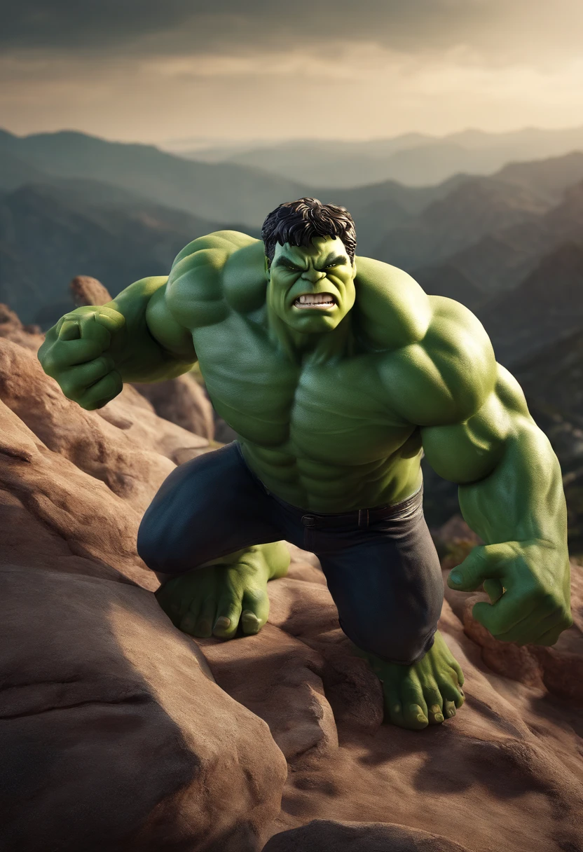 Hulk in the avengers movie - SeaArt AI