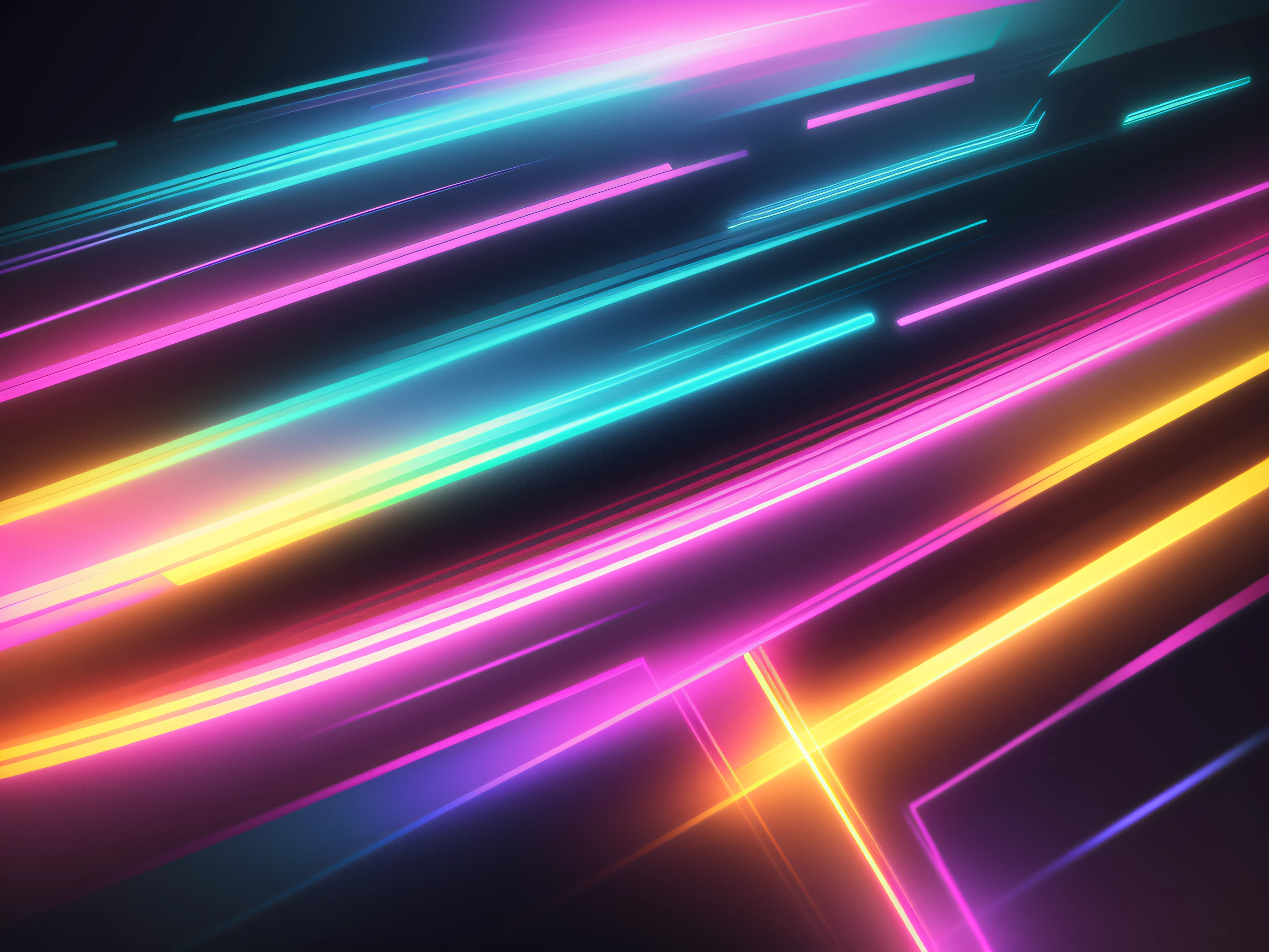 A close up of a neon colored background with a black background - SeaArt AI