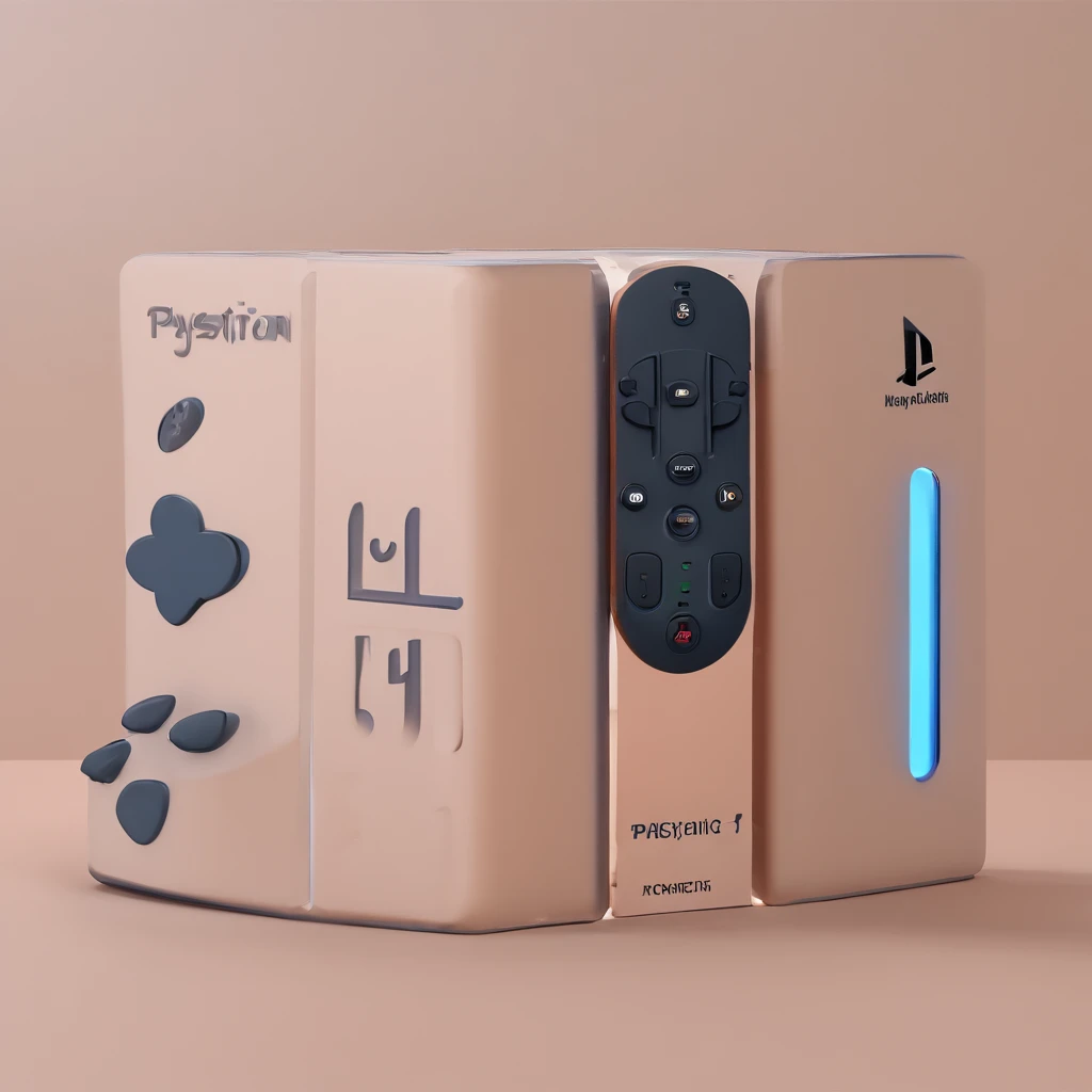 There are two video game controllers sitting next to each other - SeaArt AI