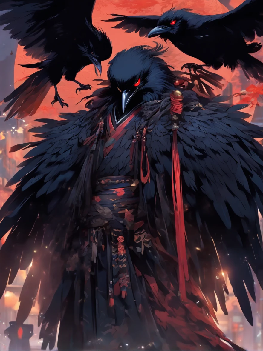 A close up of a person with a bird on their shoulder - SeaArt AI