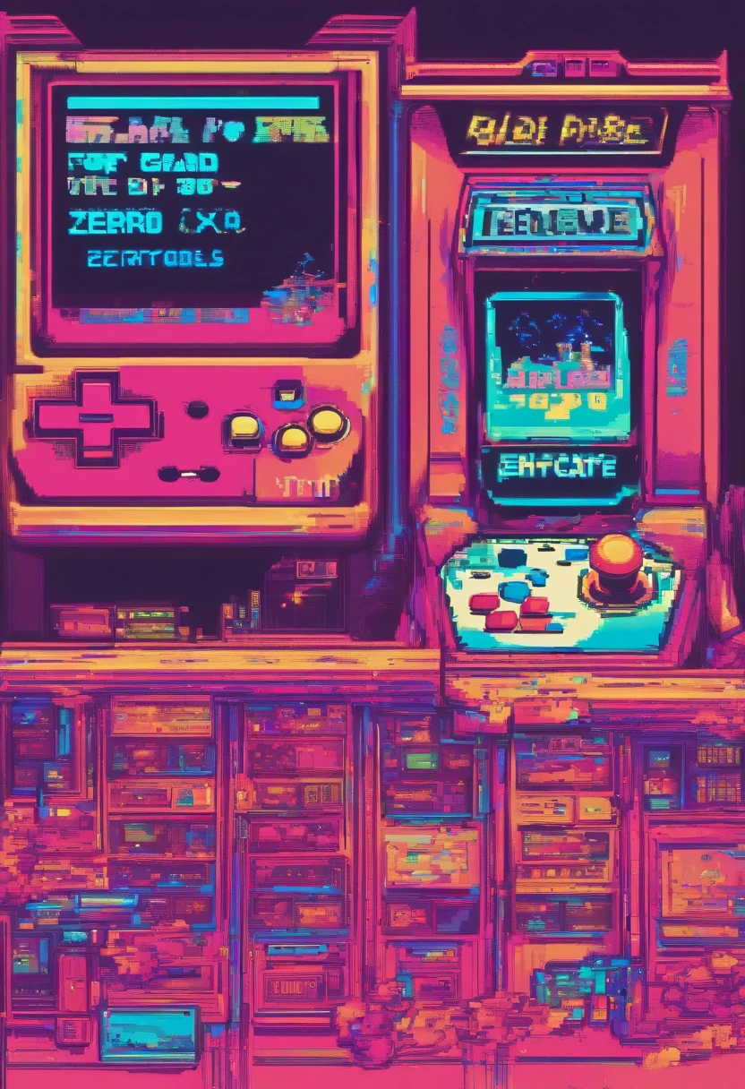 A close up of a video game machine with a bunch of buttons - SeaArt AI