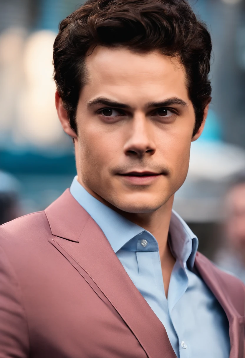 A close up of a man in a suit and shirt - SeaArt AI