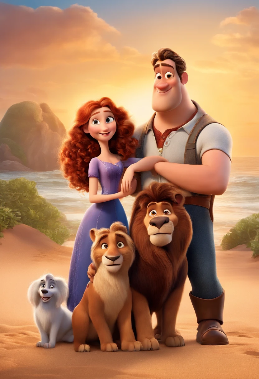 The lion king 2 sime and the lion family - SeaArt AI