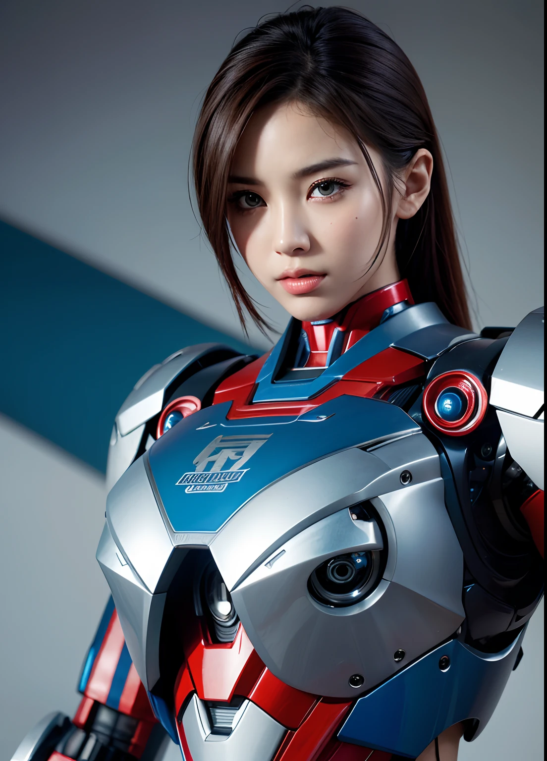 A close up of a woman in a suit with a sword - SeaArt AI