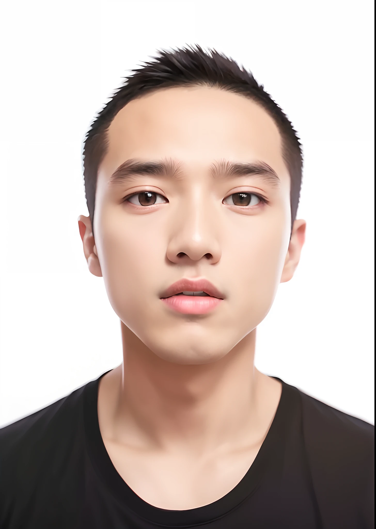 Arafed man with a black shirt and a black shirt - SeaArt AI