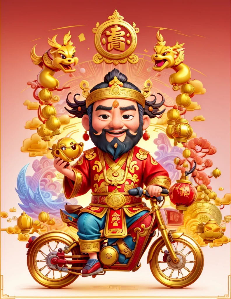 Pixar style, (long shot: 1.8), (Chinese - chic Chinese mythological God ...
