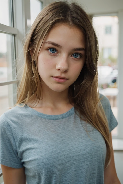 Blonde Teen Blue Eye Seaart Ai