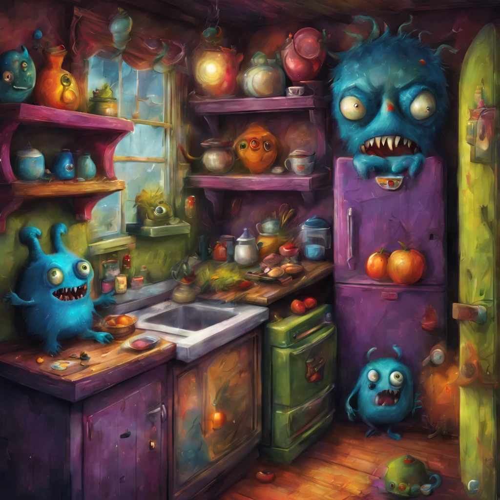 Colorful refrigerator monster, Artistically rendered, styles - SeaArt AI