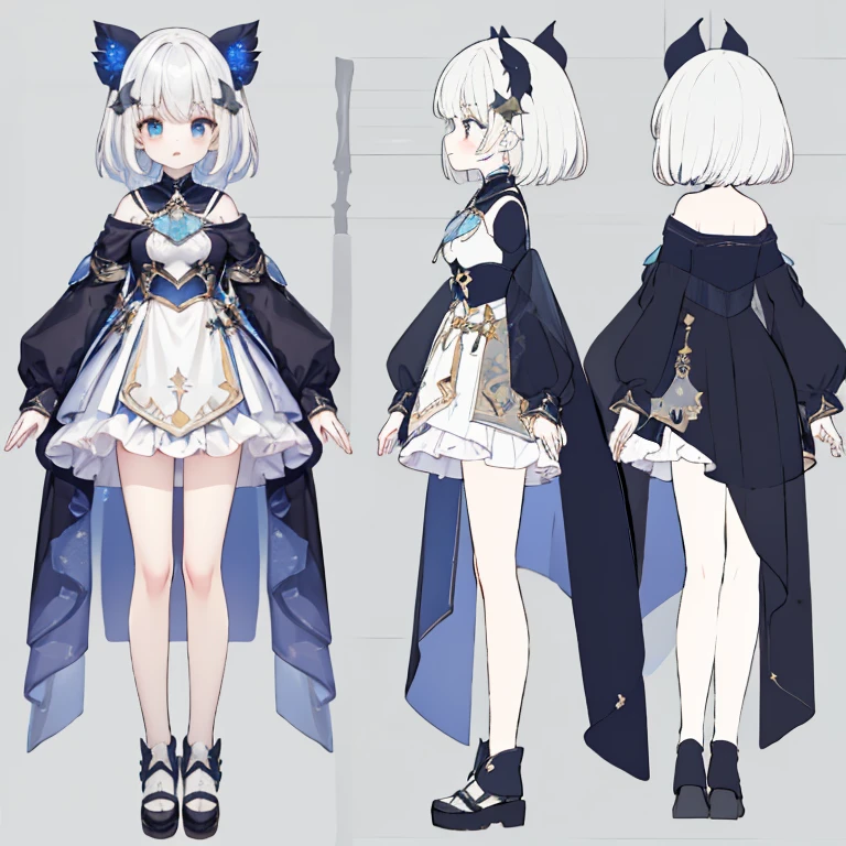 Chara Sheet,character reference sheet, 1 girl, CharacterDesignSheet ...