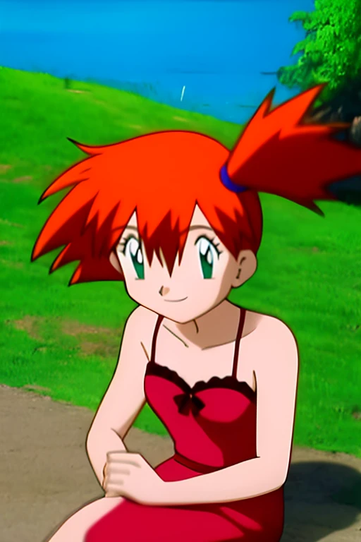 Misty, 1 girl, solo, breasts, looking_at_viewer, short_hair,close - SeaArt AI