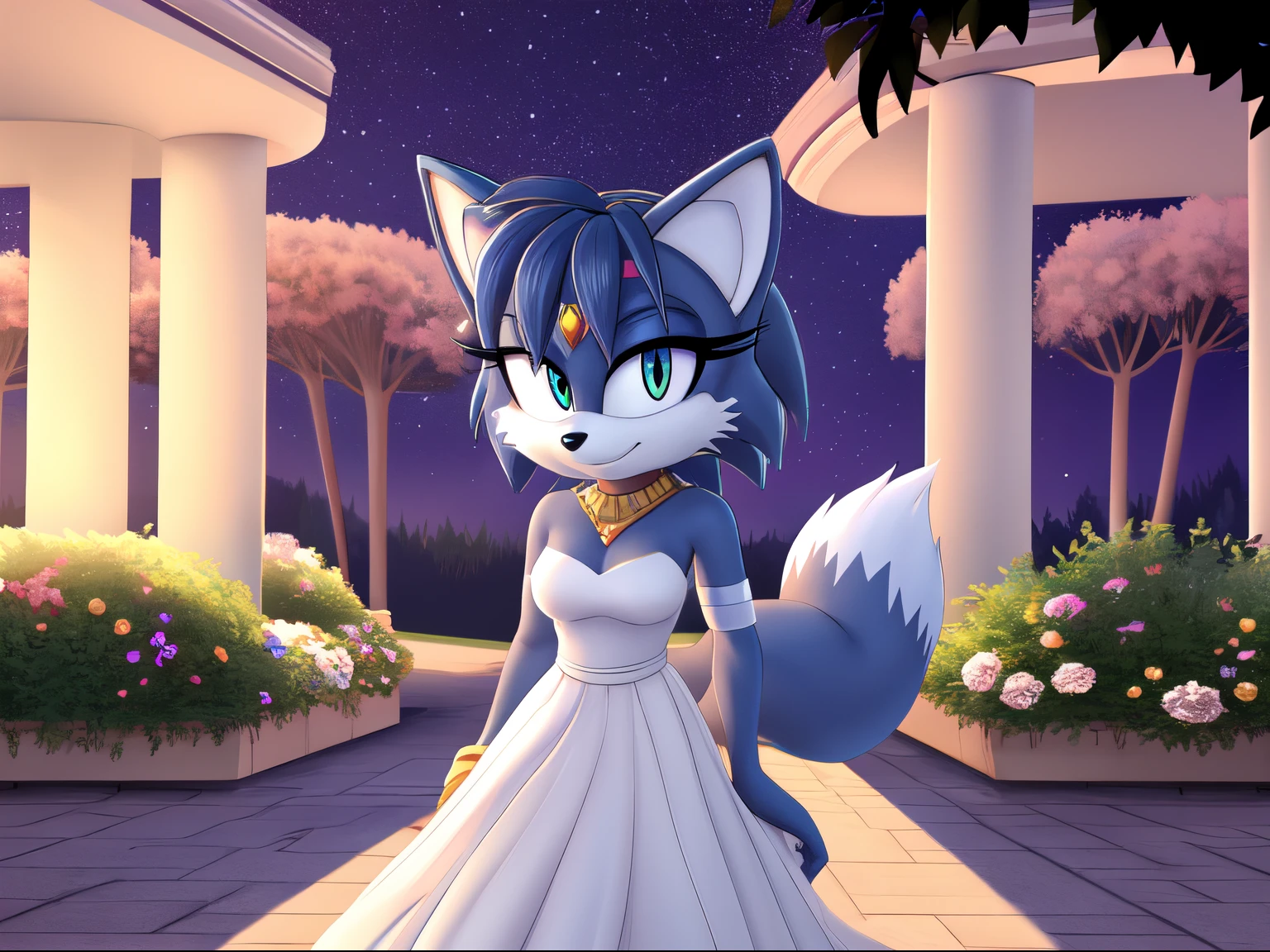 Sonic the hedgehog in a wedding dress - SeaArt AI