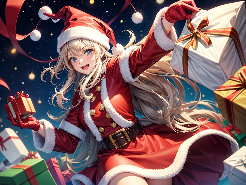 Santa Claus Cosplay,32-year-old woman,Give gifts,Christmas - SeaArt AI