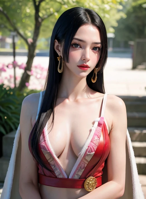 Masterpiece, best quality, Boa Hancock, 1girl, breasts, solo - SeaArt AI