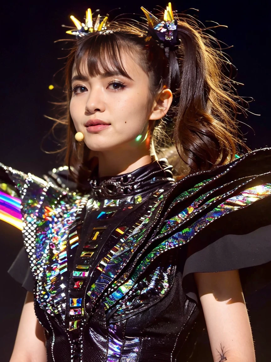 From below, finest image, (8k, RAW photo, realistic), beautiful devil ...