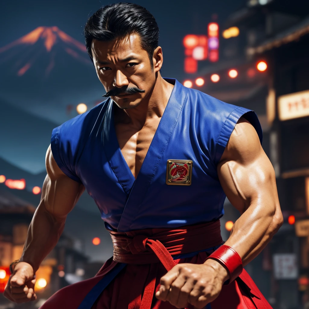 50 years old，Hidetoshi Nakata ，（Kogoro Mouri 1.3), man in Ryu outfit ...