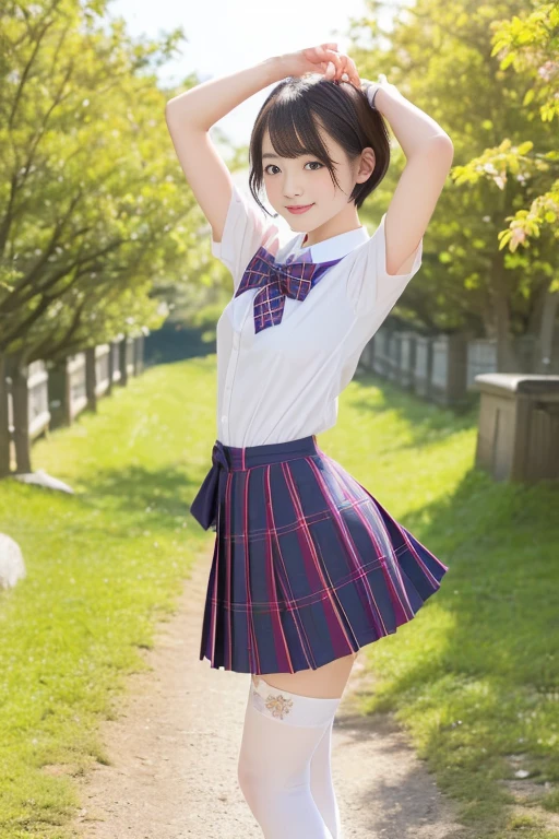 (( masterpiece))), (One beautiful Japan girl, classmates, landscape and ...