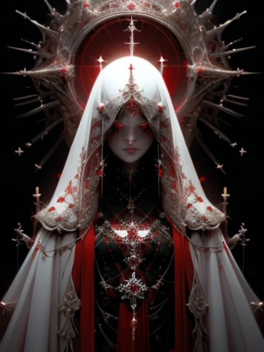 Cross Accessories、gazing at viewer、have a cross、Wearing a robe - SeaArt AI
