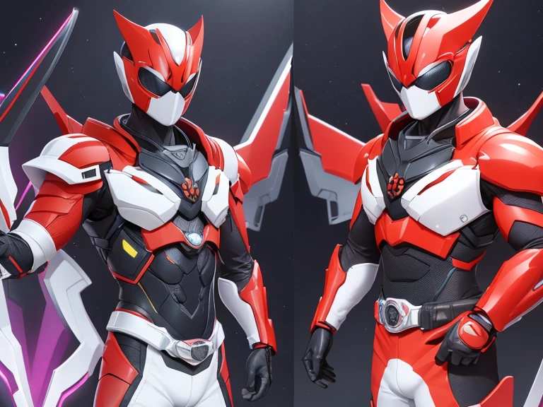 Based on Kamen Rider Ji Fox，Make a whale as a face element，Kamen Rider ...