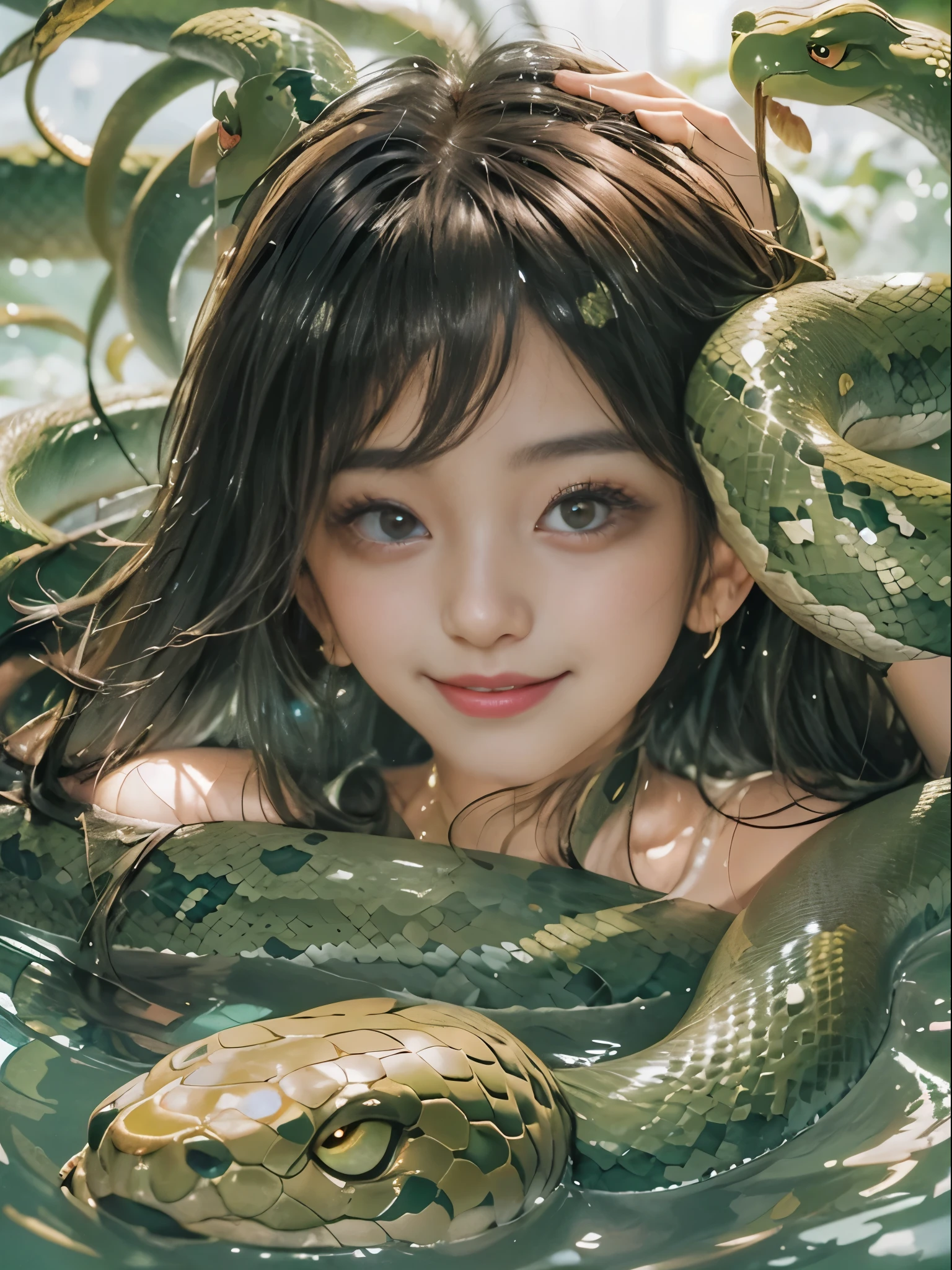 Best Beautiful Girl、Big eyes and high nose、a smile、pretty skin - SeaArt AI