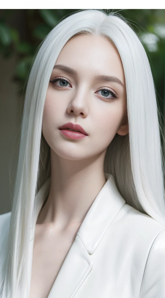 (best quality,portrait:1.2),pale skin,long black-rooted white hair ...