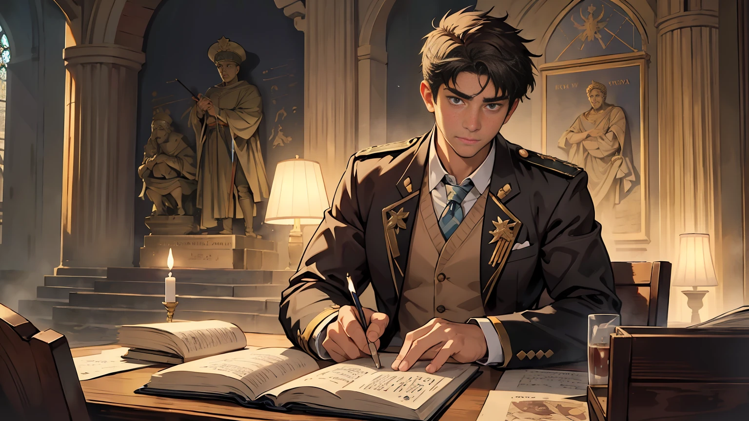 Constantine the Great、One of the most important figures in the history of the an - SeaArt AI