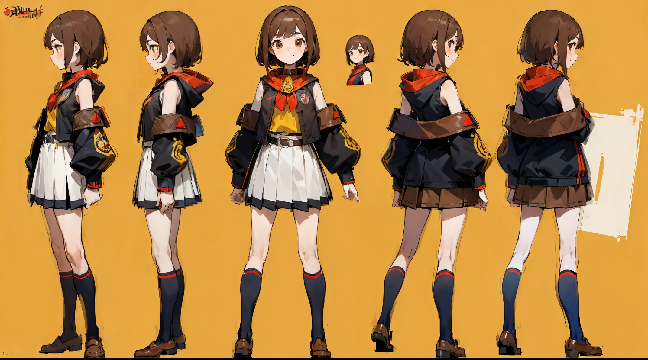 A close up of a person in a uniform with a backpack - SeaArt AI