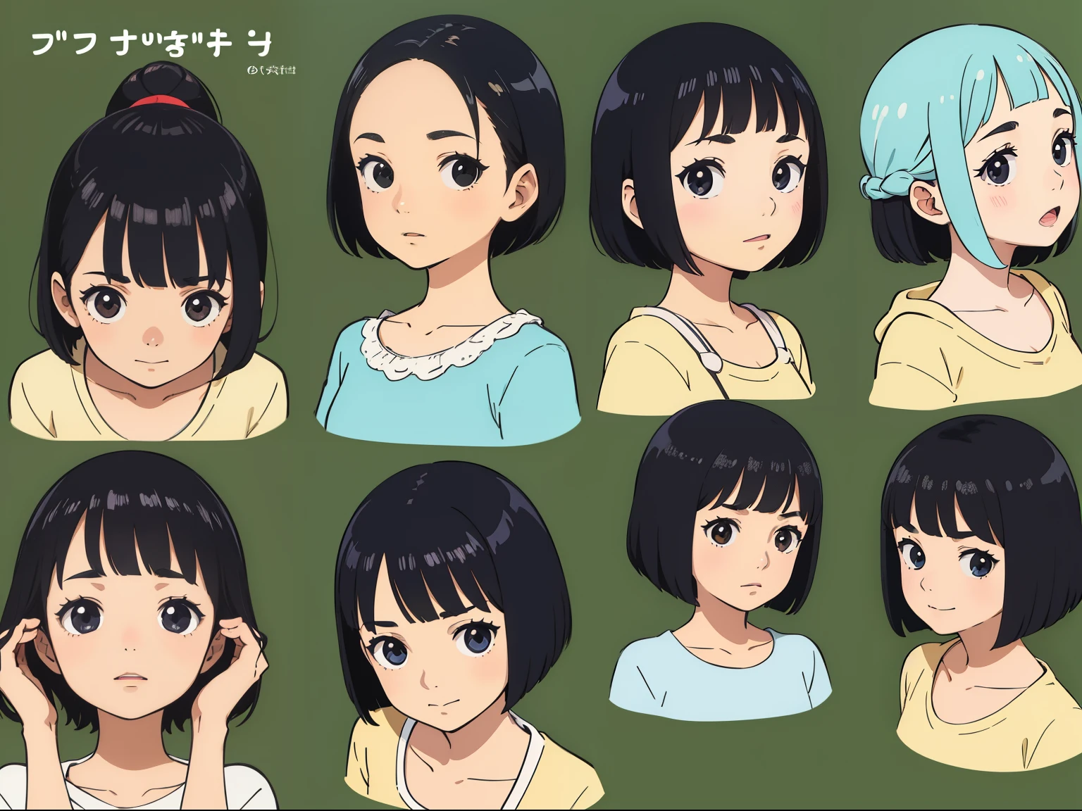 A close up of a person with different expressions - SeaArt AI