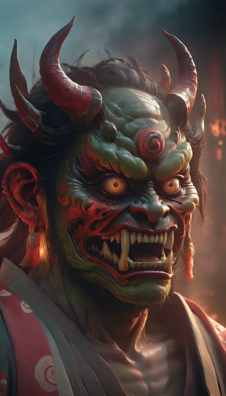 A japan Demons, Ancient Japan, Realism, Realistic Details, Mysterious ...