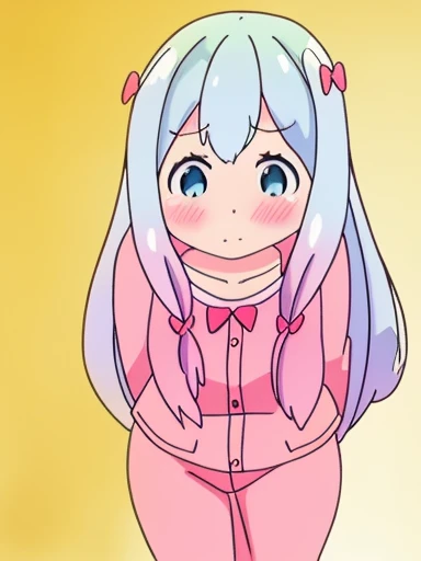 Sagiri Izumi、8K、muste piece、anime、fart、shyness、blush、put pressure on ...