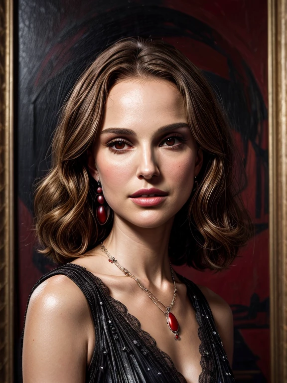 Natalie Portman, Oil painting, Renaissance, Leonardo da Vinci - SeaArt AI