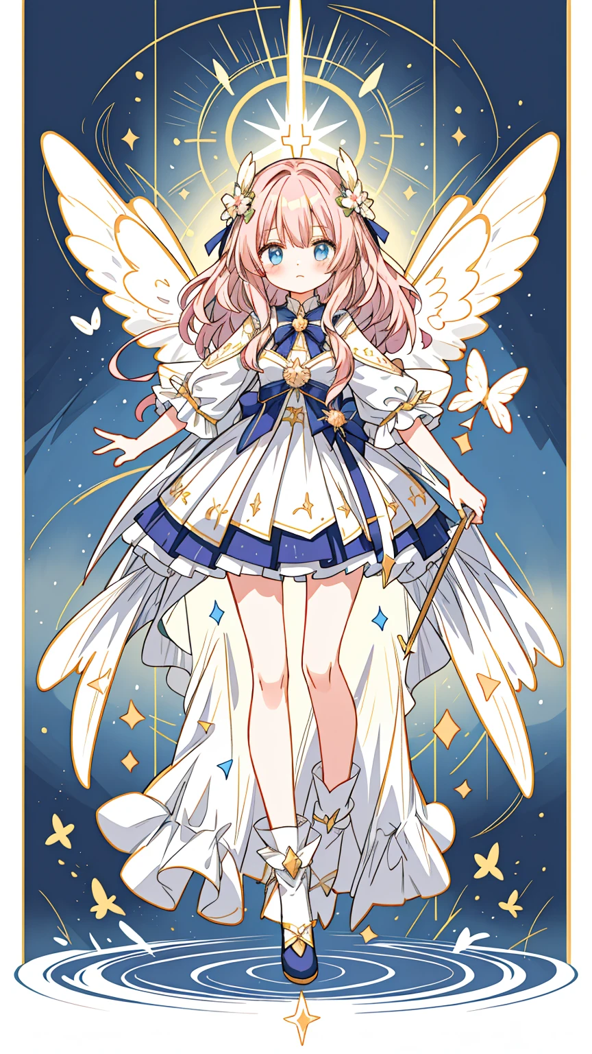 Holy light butterfly angel girl，butterfly wings， shot(Microcontroller ...