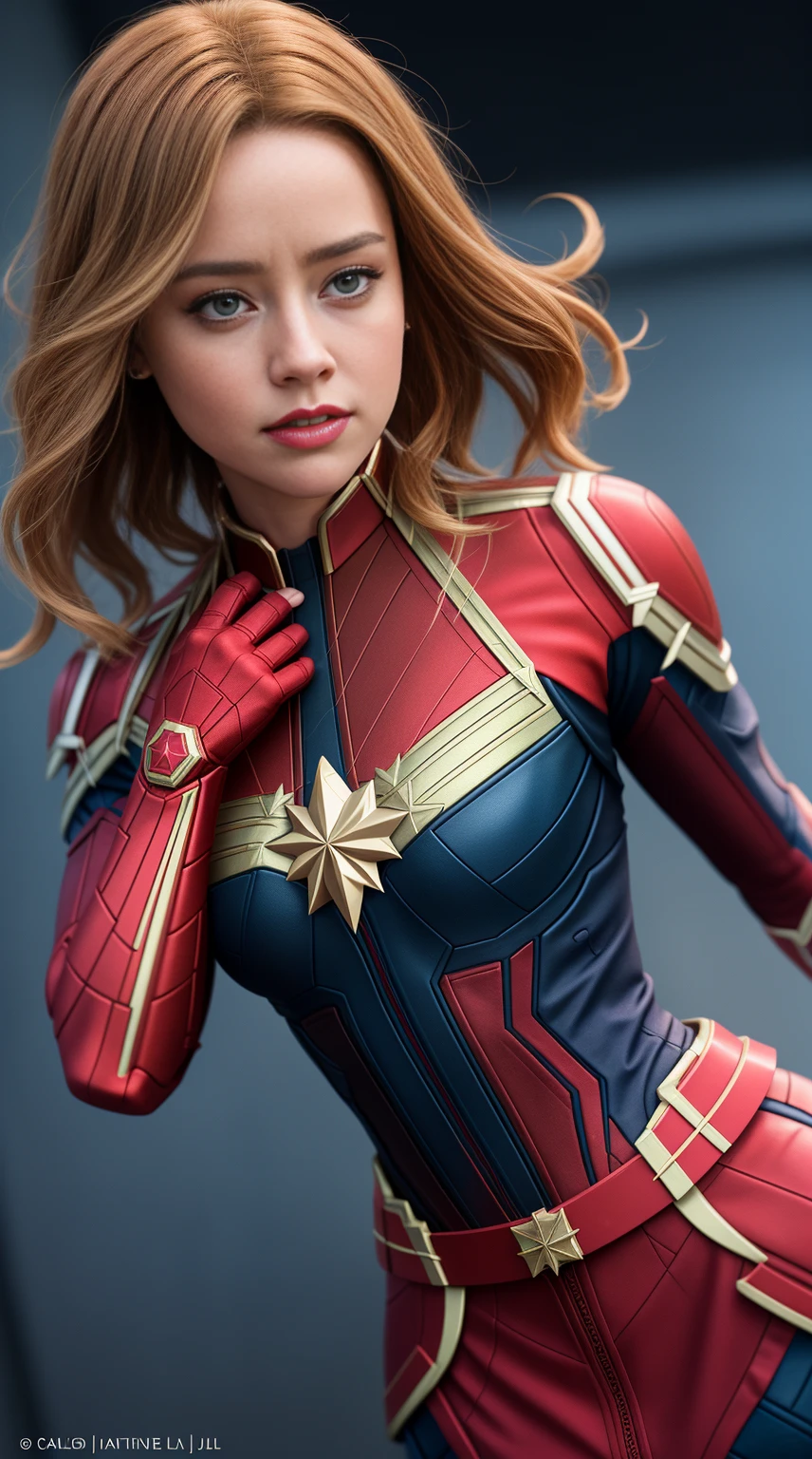 AMBER HEARD, 28 years, araffada woman dressed as a superhero - SeaArt AI